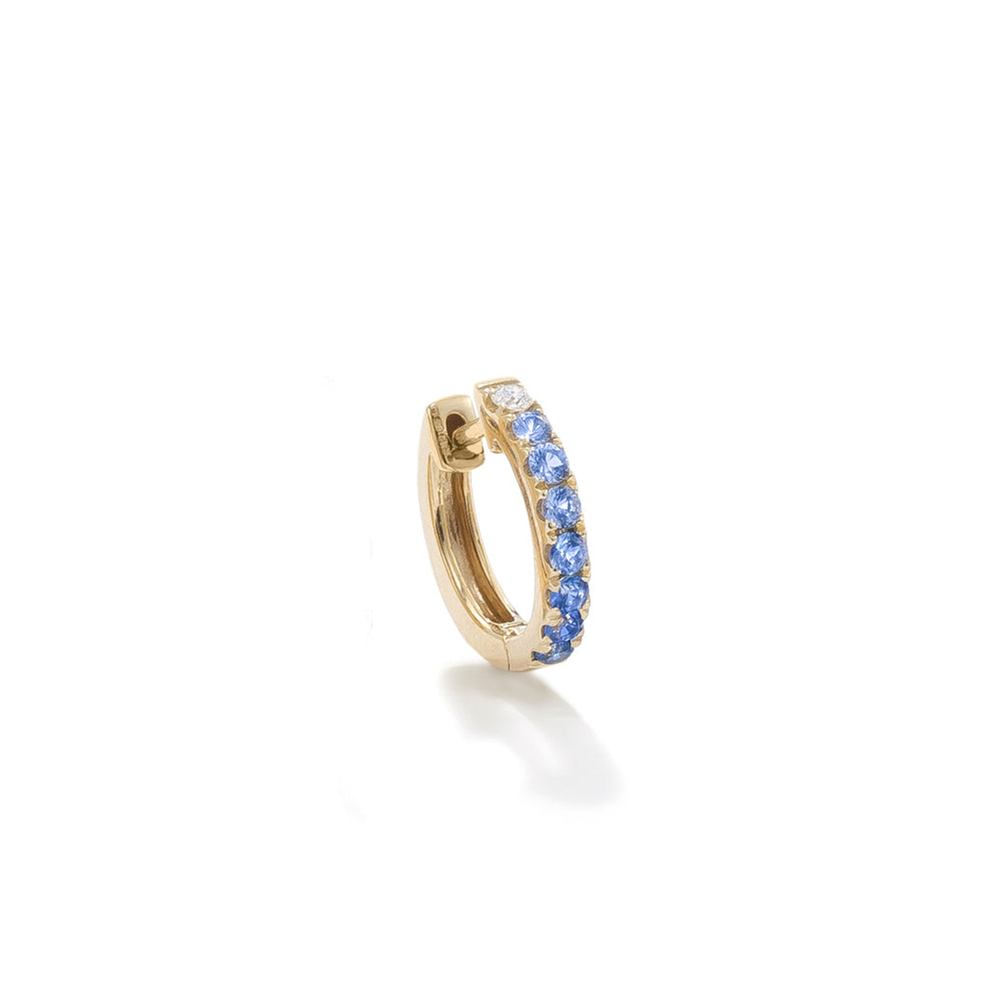 Single Orb Hoop Blue Sapphire Midi – Robinson Pelham